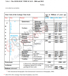 Geological Time Scale – Archaeological Anthropology