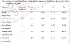Population Sub-Division – Human population genetics