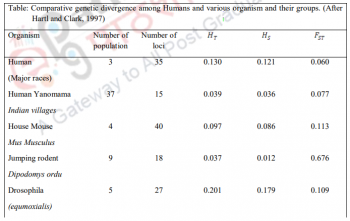 Population Sub-Division – Human population genetics