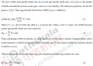 Mortality: Basic concepts and measures – Demographic Anthropology