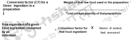 Diet Survey – Research Methods and Field work