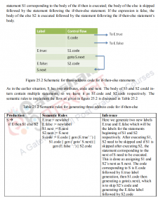 Control Flow statements and Boolean Expressions – Compiler Design
