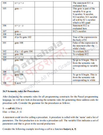 Backpatching and Procedures – Compiler Design