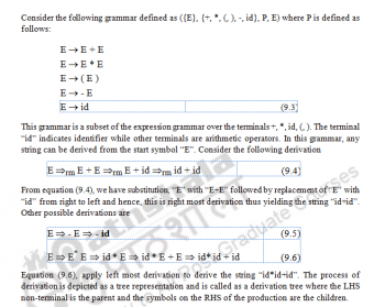 Top Down Parser – Pre-processing – Compiler Design