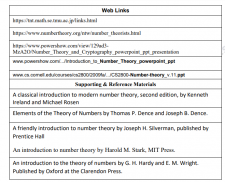 Number Theory – Cryptography and Network