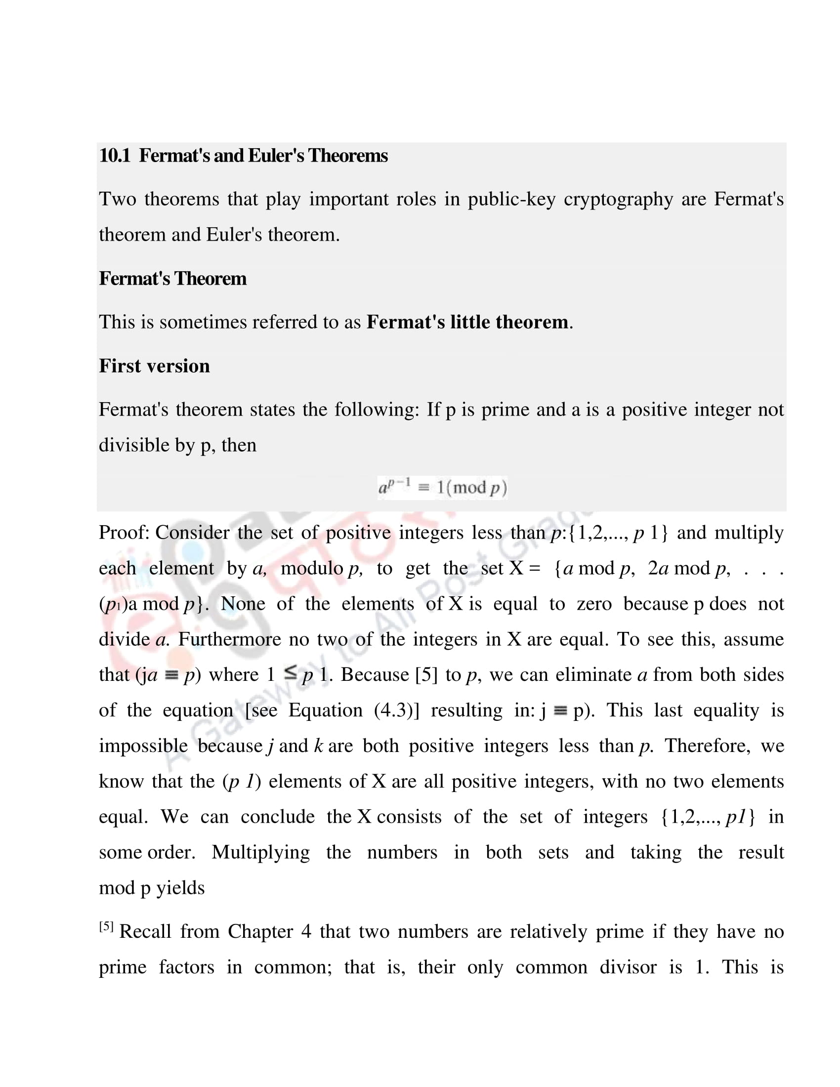 Prime’s Euler and Fermat’s Theorem – Cryptography and Network Prime’s Euler and Fermat’s Theorem – Cryptography and Network