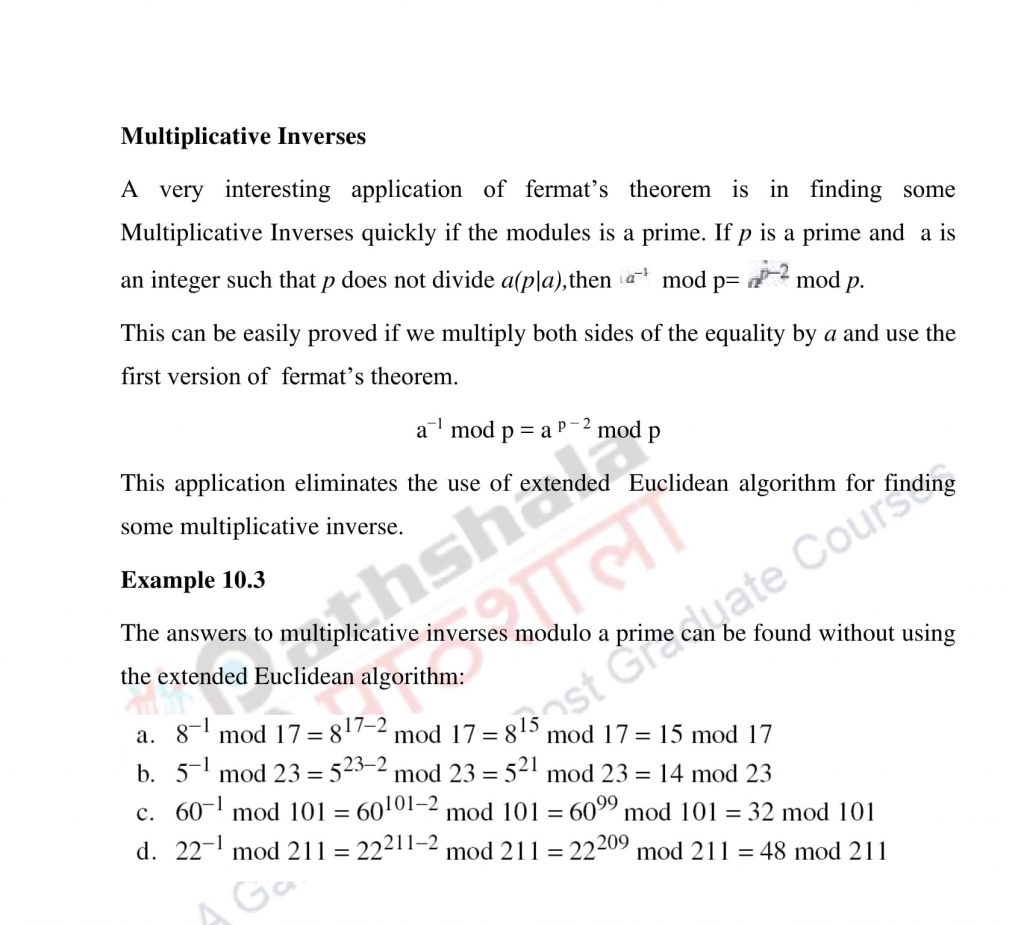 Prime’s Euler and Fermat’s Theorem – Cryptography and Network