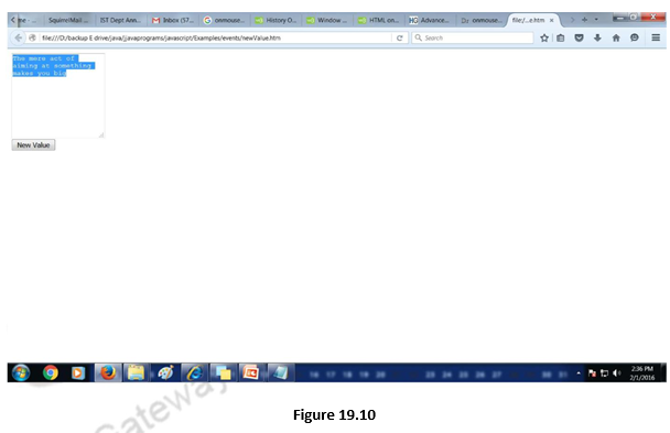 Javascript And Event Handling Web Technology