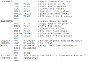 I/O devices Interfacing – Embedded system