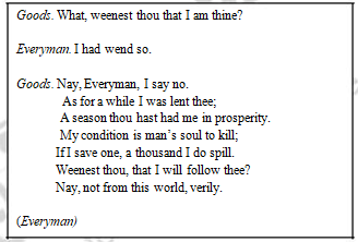 Everyman – English Literature upto 1590