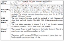 Desert Ecosystem – Ecosystem structures & functions