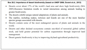 Desert Ecosystem – Ecosystem structures & functions