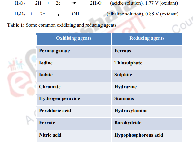Redox Titrations – Analytical chemistry