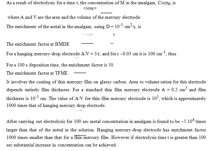 Anodic and Cathodic stripping voltammetry – Analytical chemistry