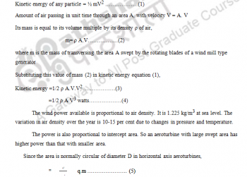 Principle and Applications of Wind Power – Energy and environment