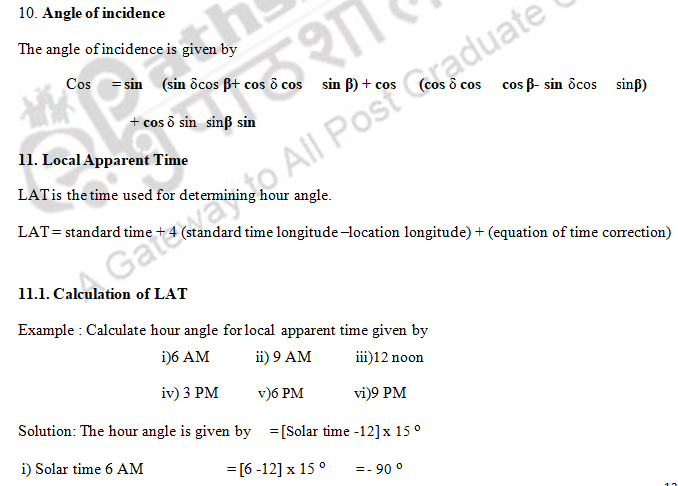 Solar Radiation – Energy and environment