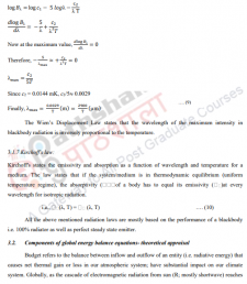 Radiation Budget of Earth – Atmospheric Processes