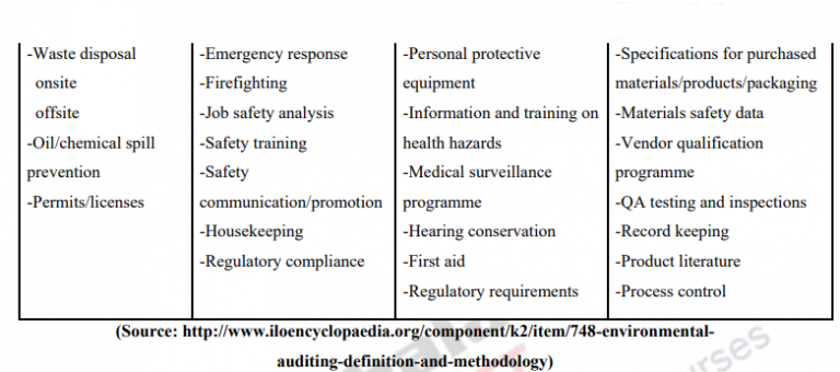 Environmental Auditing – Environmental management