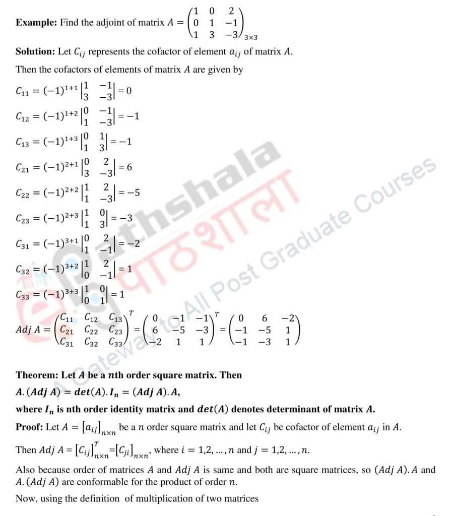 Inverse of a Matrix and its Application in Solving System of Linear ...