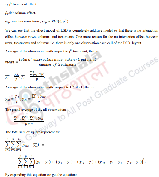 Randomized Block Design and Latin Square Design – Statistical Applications in Environmental Sciences