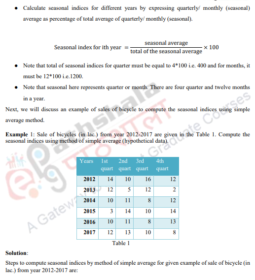 Measurement of Seasonal, Cyclic and Irregular Variation – Statistical ...