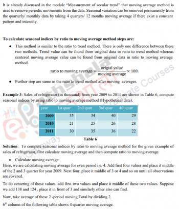 Measurement of Seasonal, Cyclic and Irregular Variation – Statistical ...