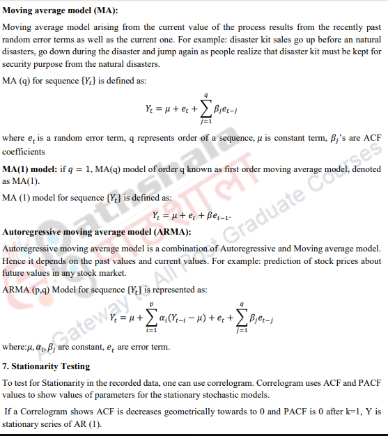 Introduction to Stationary Time Series – Statistical Applications in Environmental Sciences