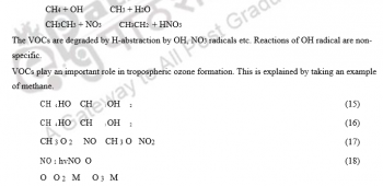 Volatile Organic Compounds – Environmental chemistry