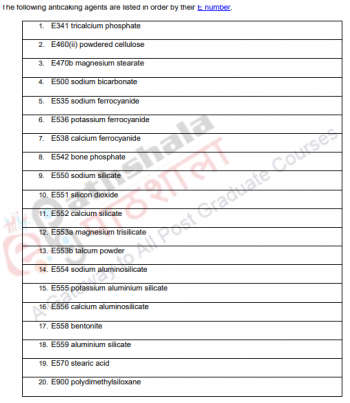 Anti-browning/Bleaching agents and Anti-caking or Free-flow agents for ...