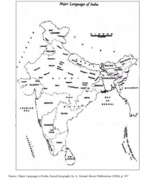 Spatial Distribution of Languages and Dialects in India – Urban Geography