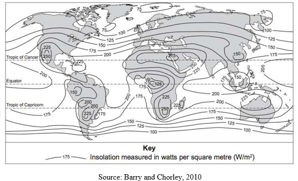 INSOLATION: FACTORS AND DISTRIBUTION – Climatology