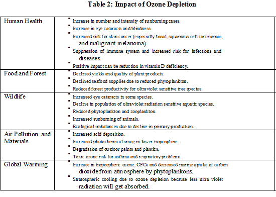 OZONE DEPLETION: CAUSES AND IMPACTS – Climatology