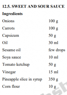 Preparation of Sauce – Quantity food production