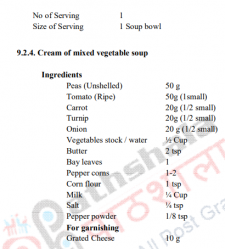 Preparation of Soups – Quantity food production