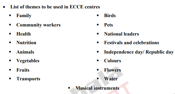 The child in ECCE classroom, integrated learning, thematic learning ...