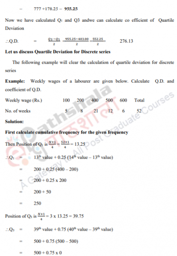 Measures of Dispersion – I – Research methodology and statistics for ...