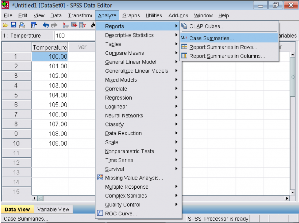 Application of Software in Statistical Analysis II – SPSS – Research ...