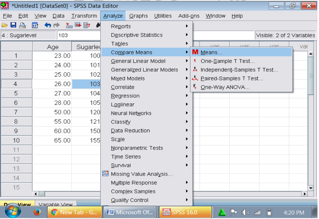 Application of Software in Statistical Analysis II – SPSS – Research ...