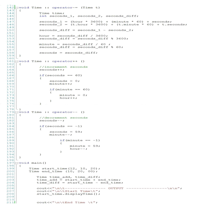 Operator Overloading Object Oriented Concepts And Programming Using C 1321