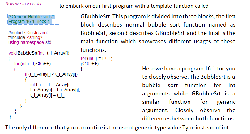 Function Templates Object Oriented Concepts And Programming Using C 0606