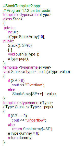Class Templates Object Oriented Concepts And Programming Using C