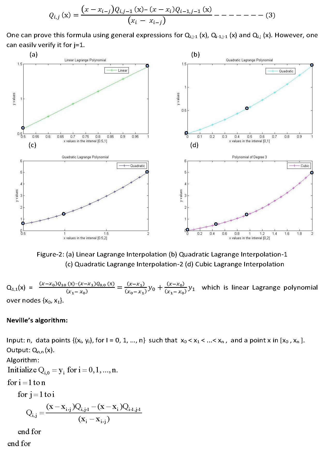 Introduction and Lagrange Interpolation – Numerical Methods
