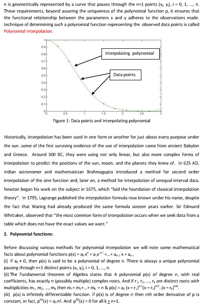 Lagrange Interpolation – Numerical Methods