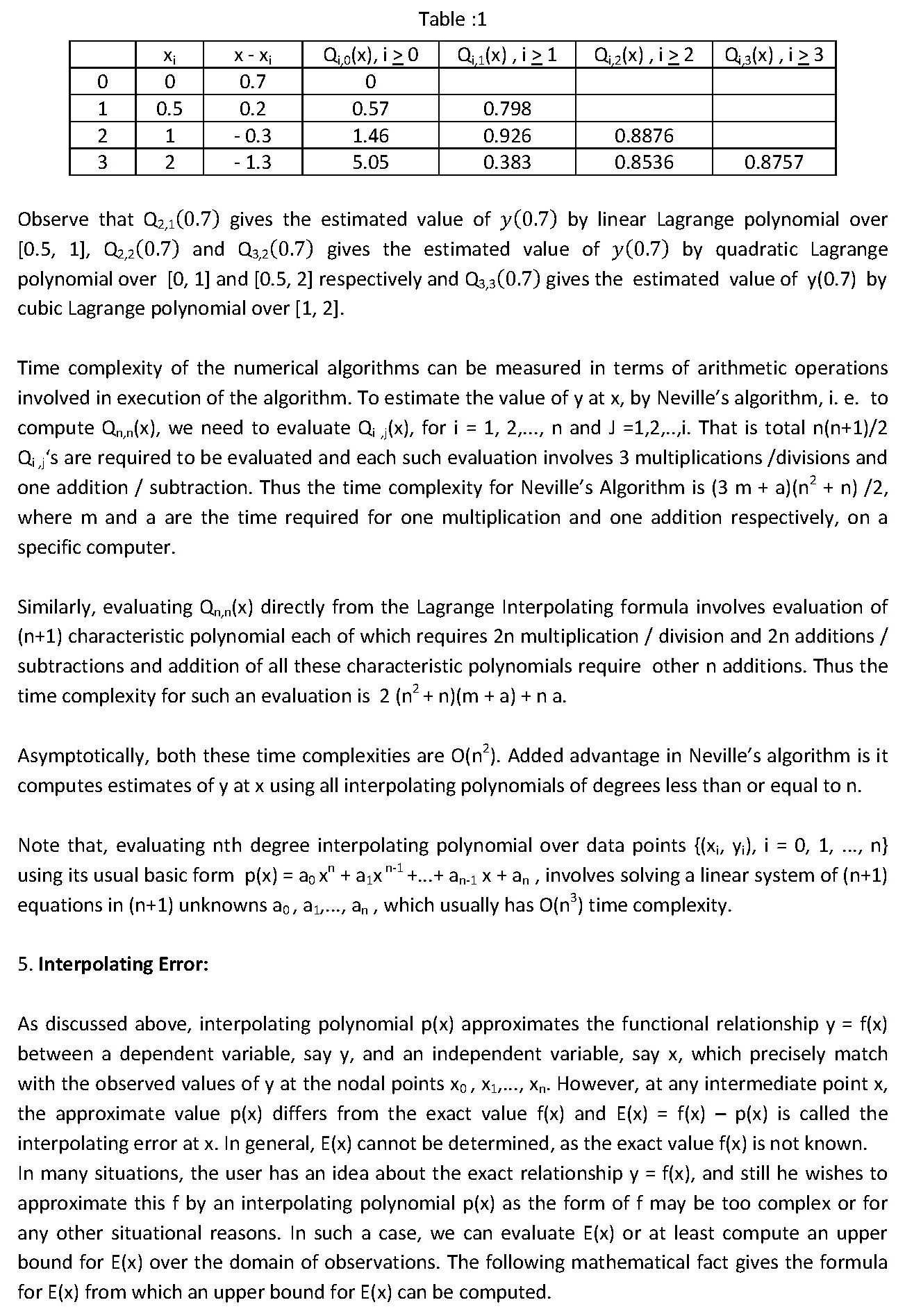 Lagrange Interpolation – Numerical Methods