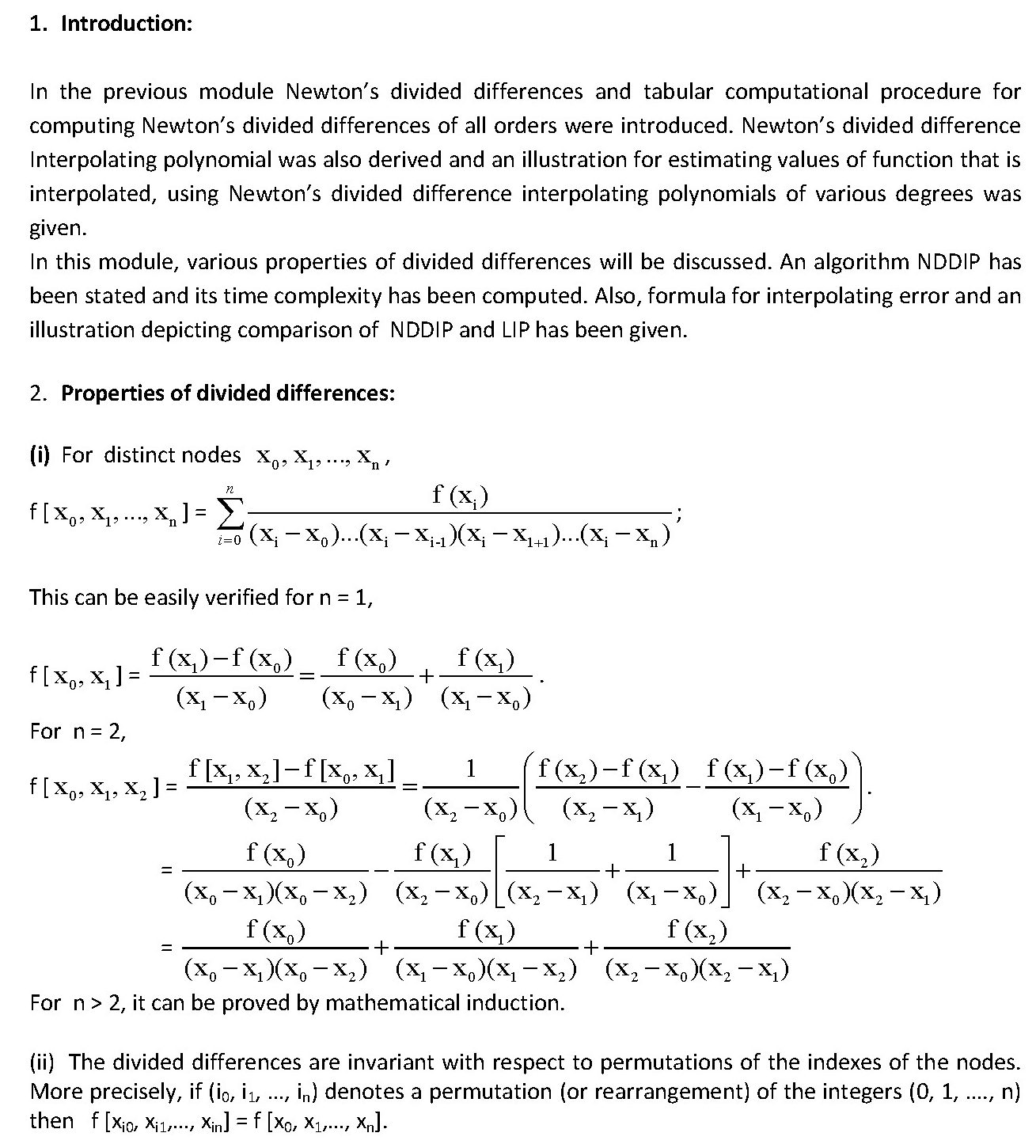 Newtons Divided Difference Interpolation 2 Numerical Methods
