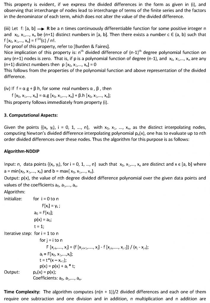 Newton’s Divided Difference Interpolation-2 – Numerical Methods
