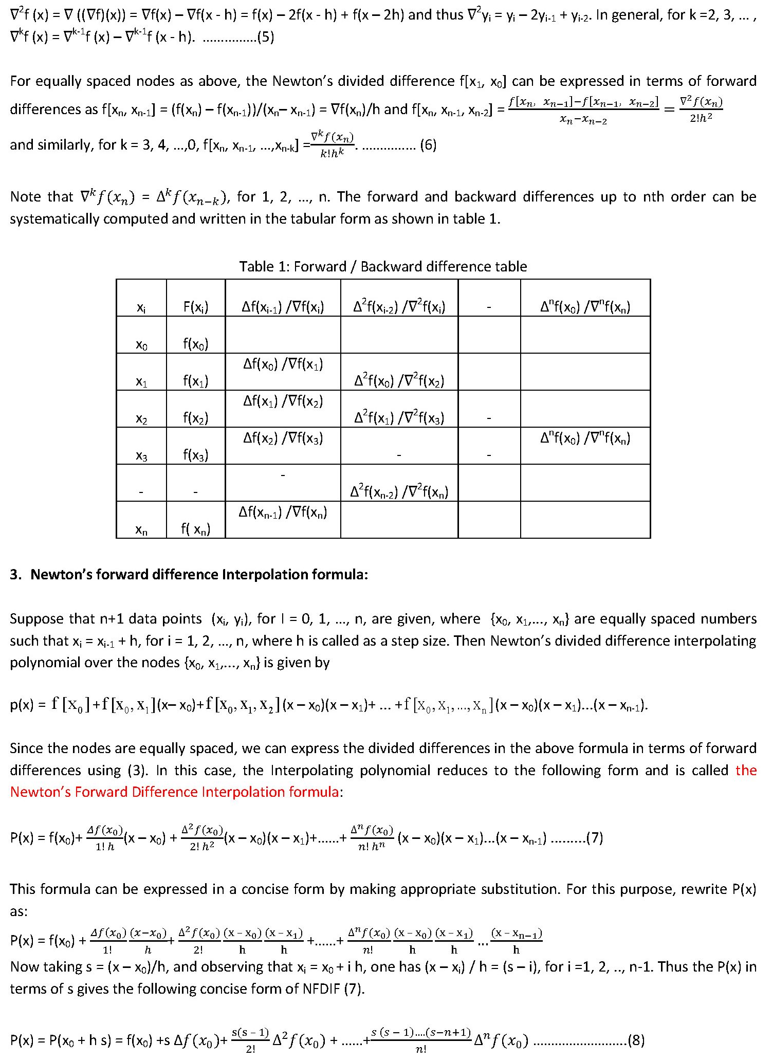 Interpolation with equally spaced nodes-1 – Numerical Methods