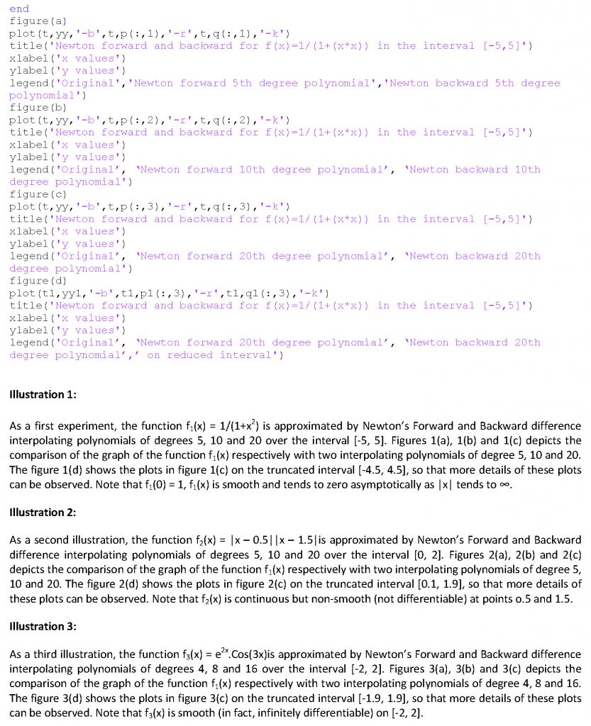 Interpolation With Equally Spaced Nodes 2 Numerical Methods