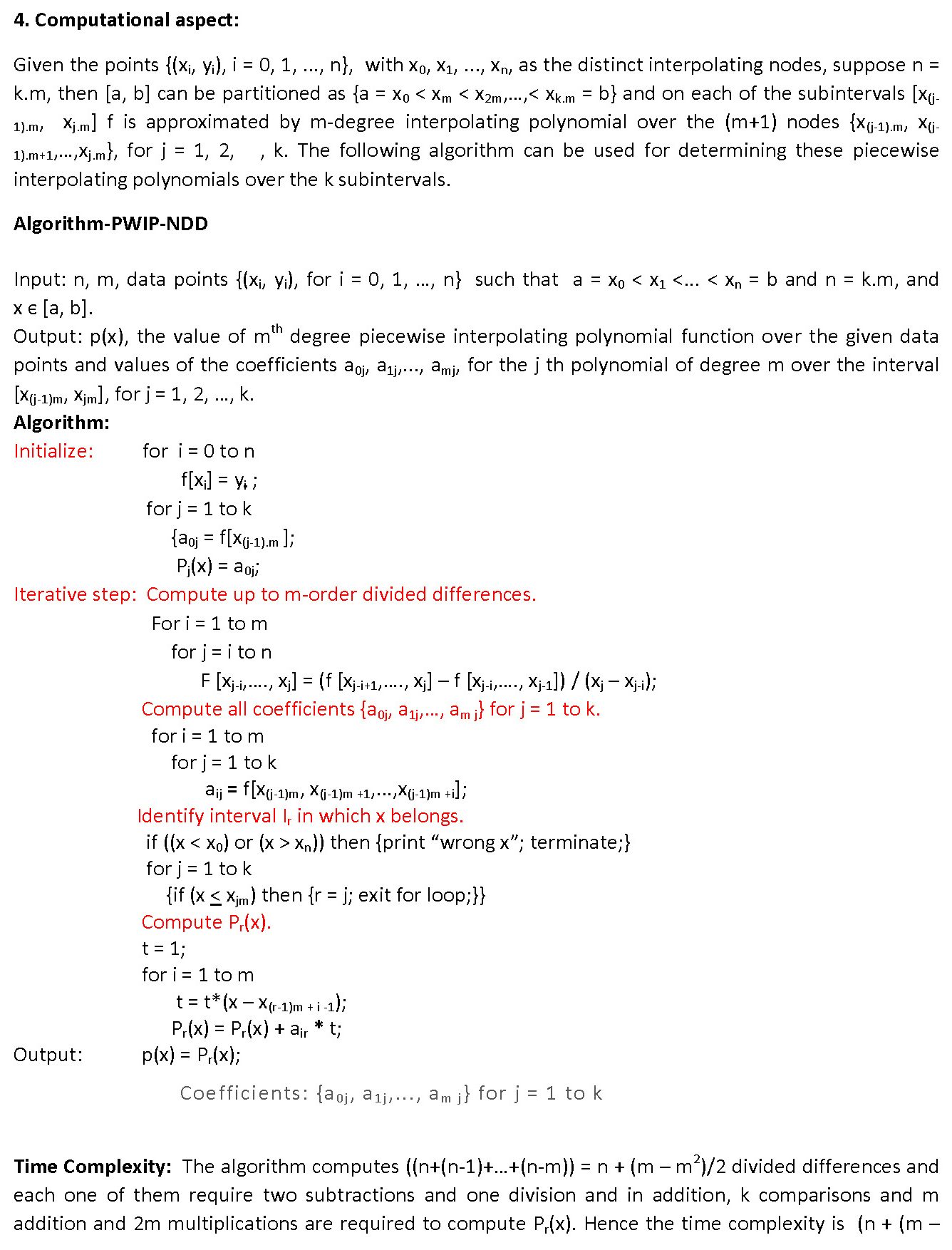 Piecewise Polynomial Interpolation – Numerical Methods