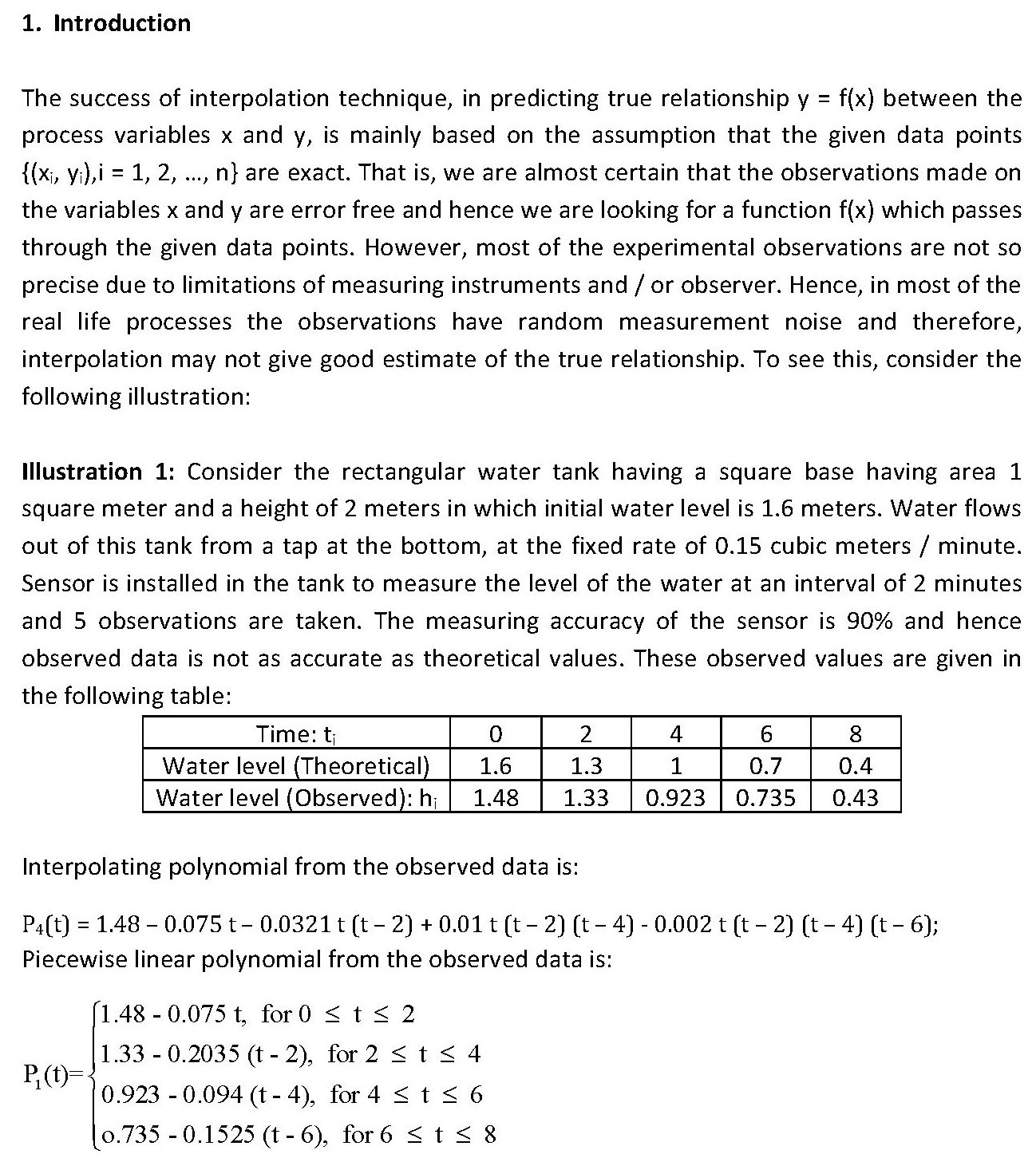 Polynomial Curve Fitting – Numerical Methods